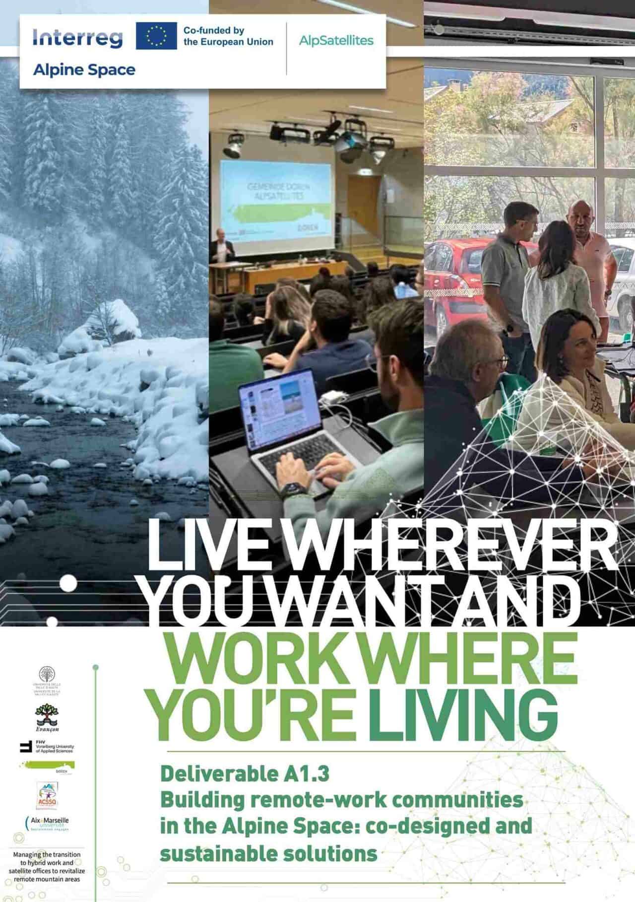 Building remote-work communities in the Alpine Space: co-designed and sustainable solutions ...